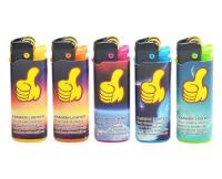 China Flint Changeable Refillable Gas Lighter for Cigarette and Decorative MSDS Certificate for sale