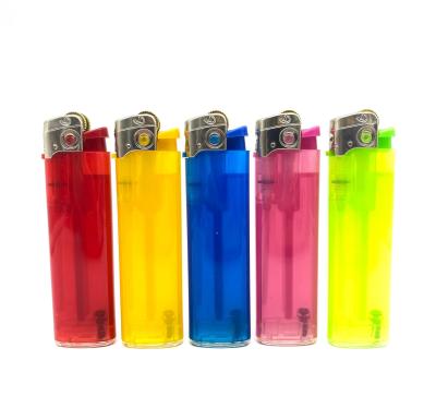 China Mini Disposable Refillable Flint Gas Lighter 82x24.2x12.3mm Custom Logo Five Colors for sale