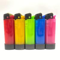 China Custom Disposable Flint Lighter 82mm Smoking Cigarette Lighter 50pcs per Box OEM for sale