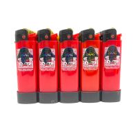 China Custom Disposable Flint Lighter 82mm Smoking Cigarette Lighter 50pcs per Box OEM for sale
