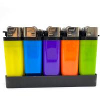 China Flint Cigarettes Pocket Lighters Disposable Plastic Gas Lighter 82x24x12mm 17/18kgs for sale