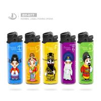 China ISO9994 EN13869 Certified Plastic Flint Cigar Lighter 8.07cm Customizable for sale