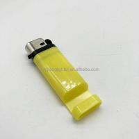 China Custom Flint Wheel Lighter 7.7cm ABS Mobile Phone Holder Cigar Lighter for Promotions for sale