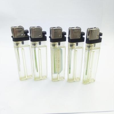 China 8.0x2.37x1.2cm ABS Plastic Flint Gas Lighter for Cigarette Smoking 98% Ignition Rate for sale