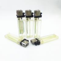 China 8.0x2.37x1.2cm ABS Plastic Flint Gas Lighter for Cigarette Smoking 98% Ignition Rate for sale