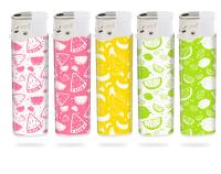 China Disposable Plastic Electric Lighter DY-072 79.2x23.5x11.5mm OEM Custom Logo for Middle East for sale