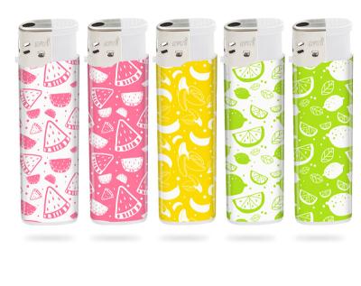 China Disposable Plastic Electric Lighter DY-072 79.2x23.5x11.5mm OEM Custom Logo for Middle East for sale