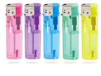 China Disposable Plastic Electric Lighter 79.2mm Wind Cap Cigar Refill Lighter with 98% Ignition Rate for sale