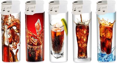 China Custom Logo Electronic Lighter Model DY-072 79.2x23.5x11.5mm AS&ABS 16kgs N.W for sale