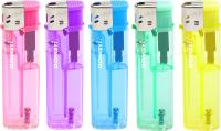 China Custom Logo Electronic Lighter Model DY-072 79.2x23.5x11.5mm AS&ABS 16kgs N.W for sale