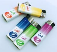 China Disposable Electronic Cigarette Gas Lighter 79.2mm Rechargeable Custom Logo for sale