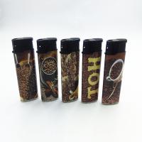 China Customized Request Five Colors Label Design Gas Lighter for Cigarette Nickel Wind Cap for sale