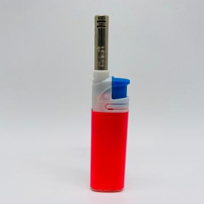 China Gas Refill Entry Prot Barbecue Lighter Windproof Flame ISO22702 Plastic Electric 80mm for sale