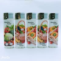 China Custom Plastic Disposable Lighter 80x24.9x10mm AS ABS Gas Cigarette Lighter with Big Printing Space for sale