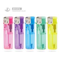 China Disposable Electric Lighter ABS AS 7.92cm Windproof Cigarette Lighter Custom Logo for sale