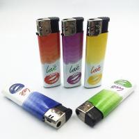 China Disposable Electric Gas Lighter ABS Plastic 7.92x2.35x1.15cm Custom Logo for sale