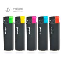 China DY-072 Solid Color Electronic Butane Gas Lighter 7.92x2.35cm for Travel for sale