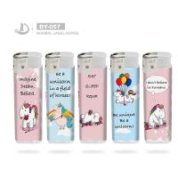 China Disposable Electronic Lighter 80x25x10mm Custom Logo DY-057 OEM for sale