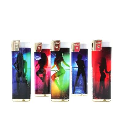 China Disposable Plastic Electronic Petrol Cigarette Lighter 80x25x10mm Child Resistance for sale