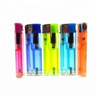 China Disposable Plastic Electronic Petrol Cigarette Lighter 80x25x10mm Child Resistance for sale