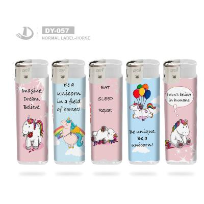 China Disposable Advertising Lighter 80x25x10mm Custom Logo Promotional Gift Cigarette Lighter for sale