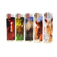 China OEM Custom Electronic Gas Lighter EN13869 Certified 8.0x2.5x1.0cm Five Colors for sale