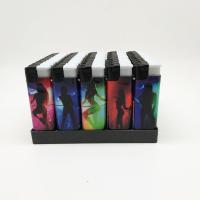 China OEM Custom Electronic Gas Lighter EN13869 Certified 8.0x2.5x1.0cm Five Colors for sale