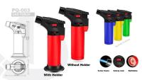 China Refillable Windproof Jet Flame Butane Lighter 114x66x50mm Custom Logo OEM for sale