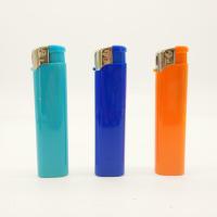 China Disposable Refillable Electric Lighter 80.8x20.2x11.8mm ABS AS Cigarette Lighter for sale