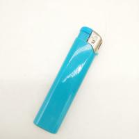 China Refillable Transparent Pink Electric Lighter 80.8mm Child Resistant Safety Lighter for sale