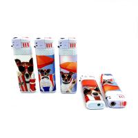 China Disposable Electric Lighter DY-F016 Windproof ABS AS 7.8x2.36x1.55cm Custom Logo for sale