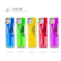 China Disposable Plastic Electric Lighter DY-065 82.6mm ABS Imported Material for Business for sale