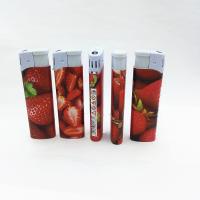 China Refillable Colorful Plastic Strawberry Lighter With Child Resistance Function for sale