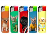 China Portable Electronic Disposable Lighter 82x24x12mm Custom Logo OEM for sale