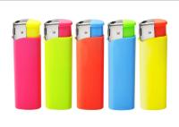 China Original Colored Disposable Refillable Cricket Lighter 82mm ABS Plastic Lighters for sale