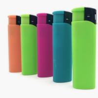 China Original Colored Disposable Refillable Cricket Lighter 82mm ABS Plastic Lighters for sale