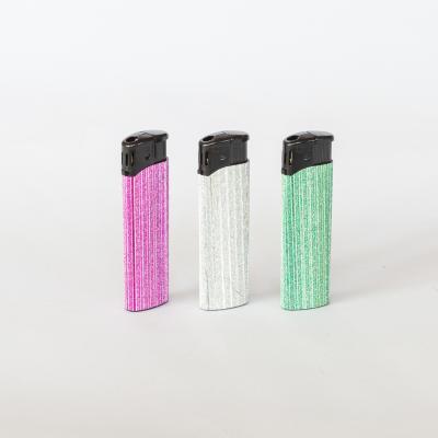 China DY-007 Refillable Gas Lighter 65 Degree Heat Resistant 82mm ABS Plastic Adult Lighter for sale