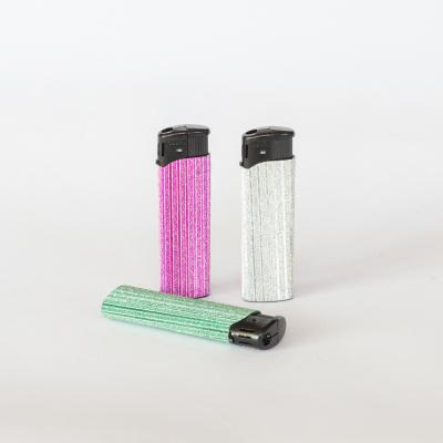 China DY-007 Electric Gas Lighter 82x24.2x12.3mm Refillable ABS Custom Logo for sale