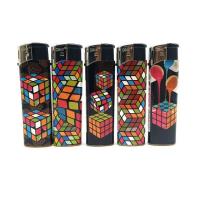 China DY-007 Refillable European Electric Lighter ABS Plastic 8.2cm Cigarette Lighter for sale