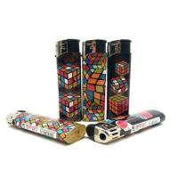 China DY-007 Refillable European Electric Lighter ABS Plastic 8.2cm Cigarette Lighter for sale