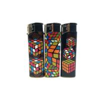 China DY-007 Refillable European Electric Lighter ABS Plastic 8.2cm Cigarette Lighter for sale
