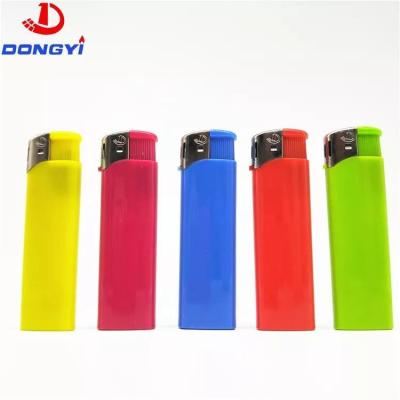 China Custom Plastic Disposable Lighter 82mm POM Material Gas Cigarette Lighter for Big Printing Space for sale