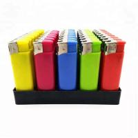China Custom Plastic Disposable Lighter 82mm POM Material Gas Cigarette Lighter for Big Printing Space for sale