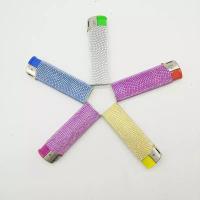 China Customization Import Direct Refill Cigarette Electric Lighter with Diamond Sticker Dy-007 for sale