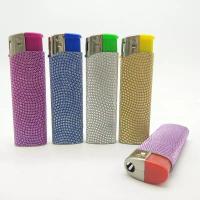 China Customization Import Direct Refill Cigarette Electric Lighter with Diamond Sticker Dy-007 for sale