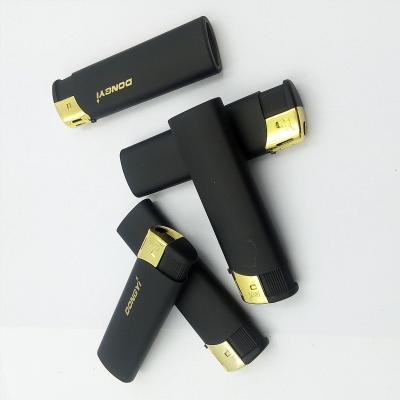 China Child Resistant Plastic Electronic Gas Lighter 82mm ISO9994 Certified Custom Logo for sale