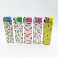 China Child Resistant Plastic Electronic Gas Lighter 82mm ISO9994 Certified Custom Logo for sale