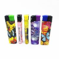 China Wholesale Portable Colorful Plastic Disposable Refillable Torch Lighter 82mm ABS AS for sale