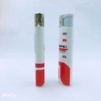China Disposable Electronic Cigarette Lighter 80x23.7x11.8mm with Print Logo and Black Cap OEM for sale