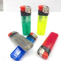 China Custom Disposable Gas Lighter 82.2x24.9x11.8mm OEM Logo Print Carton 43x26x27cm for sale